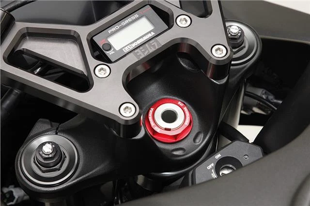 YOSHIMURA TOP YOKE Nut Locknut Red Yamaha Yzf-R1 Yzfr1 Yzf R1 2009-2014 ...