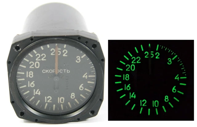 AIRCRAFT COCKPIT INDICATOR Speed Meter Mig-21 Russian Soviet Combat ...