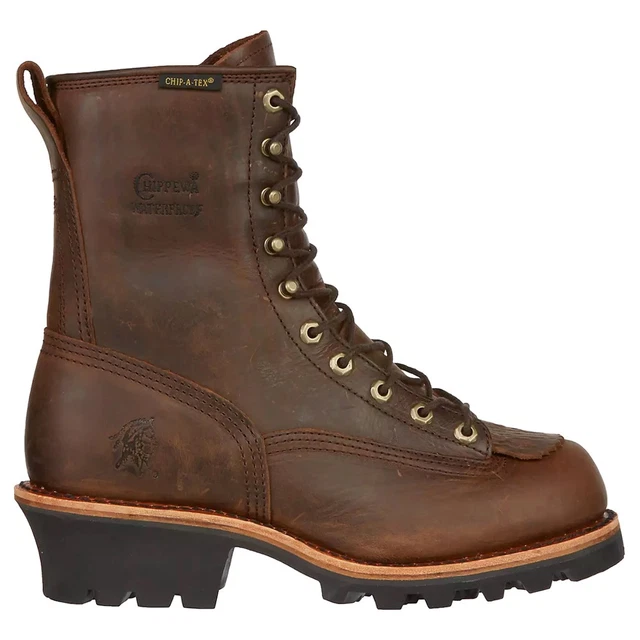 CHIPPEWA SUPER DNA 8 Inch Waterproof Insulated Steel Toe Lace Up Work ...