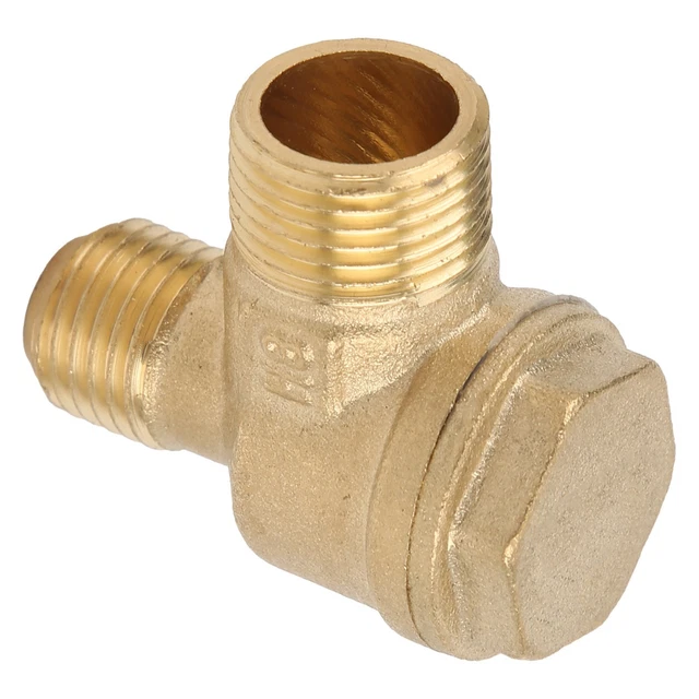 2-WAY CHECK VALVE Brass Male Thread Machine Air Compressor Accessories ...
