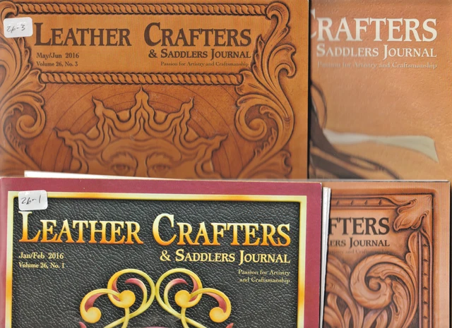 4 LATHER CRAFTERS and Saddlers Journal, Volume 26 no 1, 2. 3 and 4 from ...