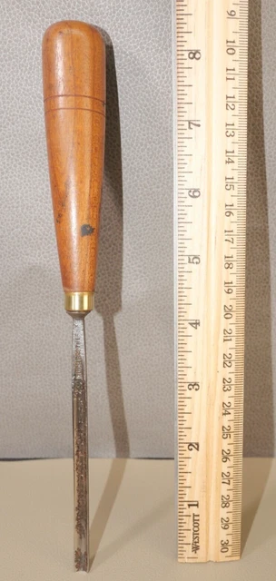 OLD WOOD CARVING Tools Vintage Buck Bros 1/4" No 6 sweep wood carving ...