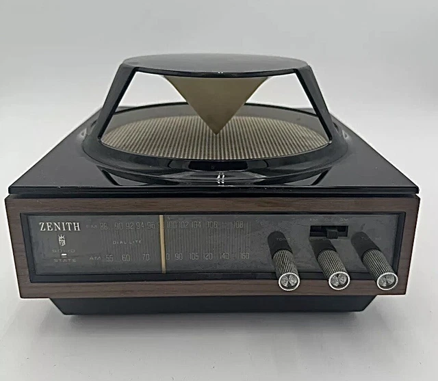 VINTAGE MID CENTURY Atomic Zenith Circle Of Sound A424W Solid State ...