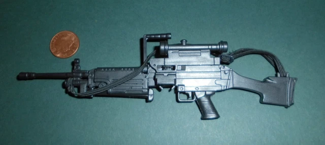 1/6TH SCALE FN Minimi light machine gun with ammo box for 12" toy ...