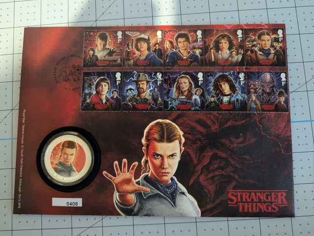 STRANGER THINGS ROYAL Mail 2026 Limited Edition Stamps Medal Cover £57. ...