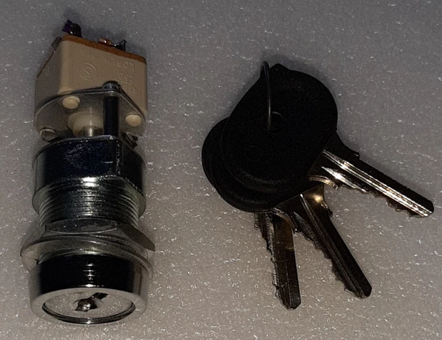 CHUBB FIRE ALARM Control Panel Keyswitch Two Position Double Pole ...