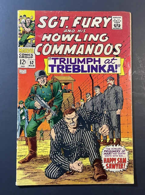 MARVEL COMICS SGT. Fury And His Howling Commandos mars 1968 VOL#1 NO#52 bande dessinée EUR 21,21 ...