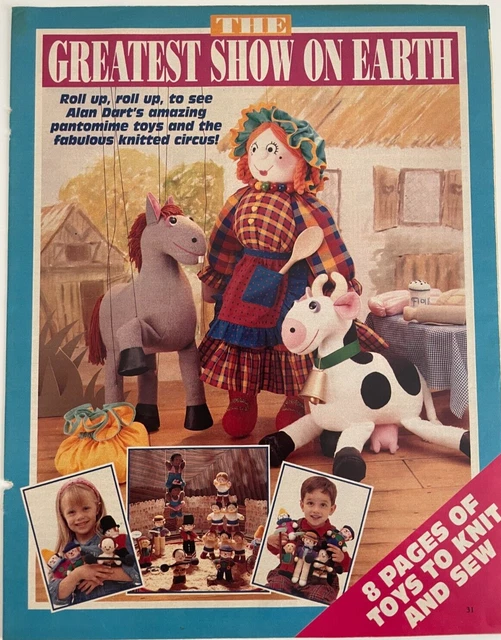 ALAN DART SEWING KNITTING PATTERN Greatest Show on Earth pantomime ...