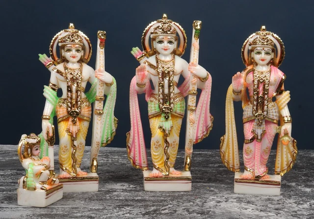 GOD RAM DARBAR Idols Ram Parivar Statues Hindu God Figurine Hanuman ...