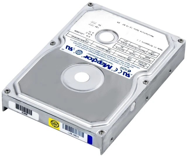 DISQUE DUR IDE MAXTOR MODEL 82160D2 (2.1GB ) DECEMBRE 1997 (Très bon ...