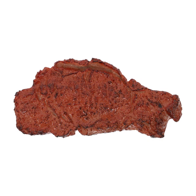 FAUX BEEF STEAK Toy Food Model Photography Touch Feeling Prop Perfect ...