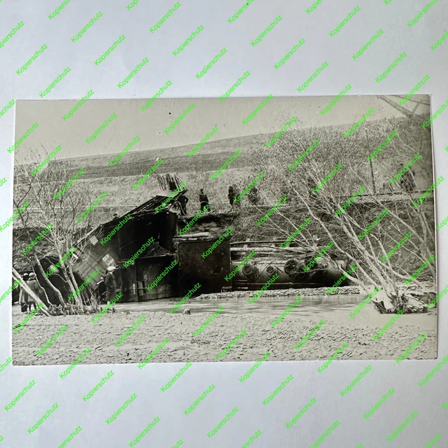 ALTES EISENBAHN FOTO Zugunglück 1931 MAV CSD Lipiany Polen Dampflok ...