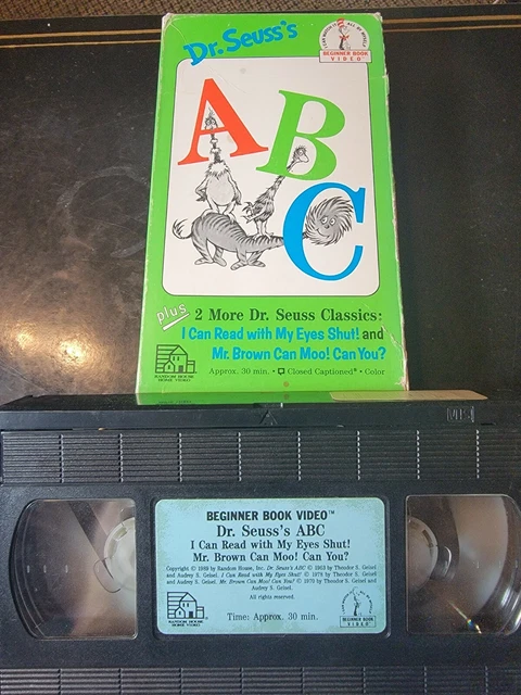 DR. SEUSS ABC (VHS, 1994) *BUY 2 GET 1 FREE £4.76 - PicClick UK