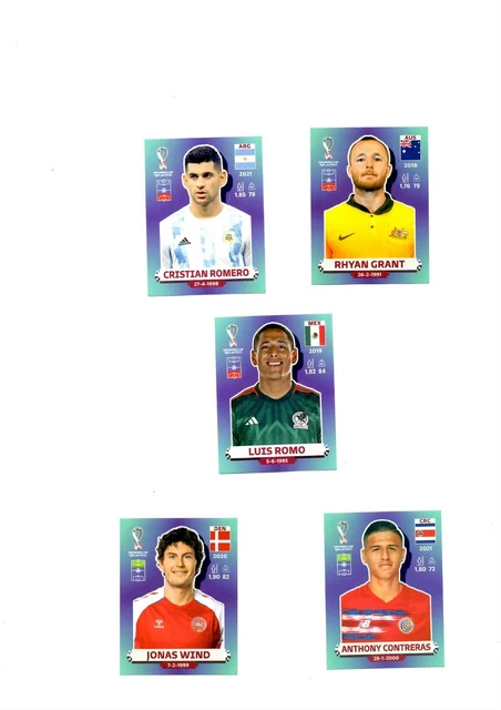 PANINI WM 2022 FIFA World Cup Qatar / Katar , 5 Sticker , neu EUR 1,00 ...
