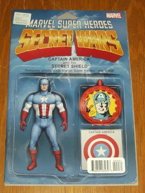 SECRET WARS #4 Captain America Figure Variant Comic Marvel Sept 2015 Nm ...