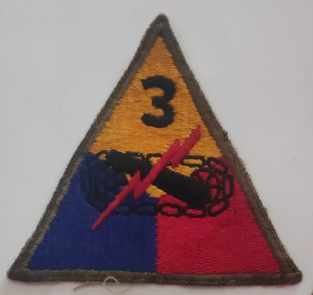PATCH 3RD ARMORED division US - WW2 ORIGINAL EUR 16,00 - PicClick FR