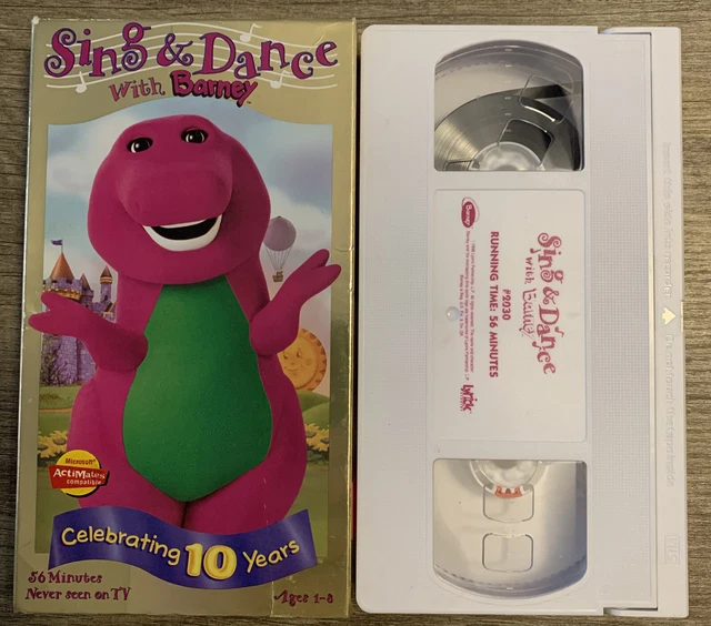 BARNEY - SING and Dance With Barney (VHS, 1999) OOP HTF! Classic ...