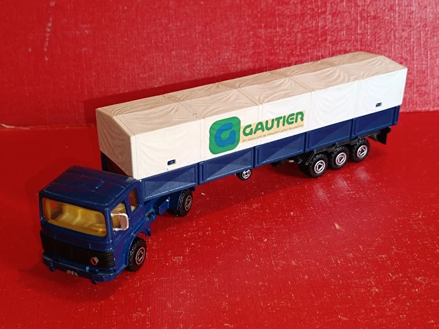 CAMION SEMI RENAULT SAVIEM pub MEUBLES GAUTIER 1/60 MAJORETTE EUR 24,99 ...