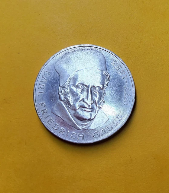 CARL FRIEDRICH GAUSS - 200. Geburtstag (1977) DM 5 Mark Gauss ...