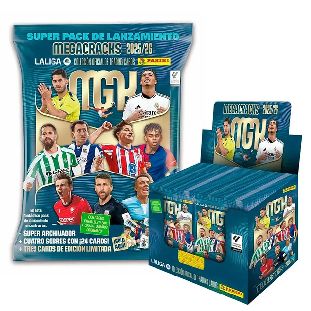2025-26 PANINI MEGACRACKS BOX 50 Packs MGK 25-26 LA LIGA LAMINE YAMAL ...
