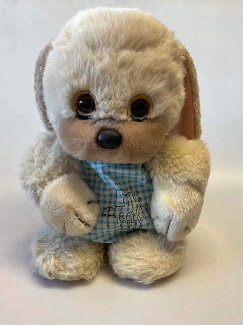 VINTAGE LITTLE Beggars Little Beggar Dog 13" Plush Soft Toy Vintage 80s ...