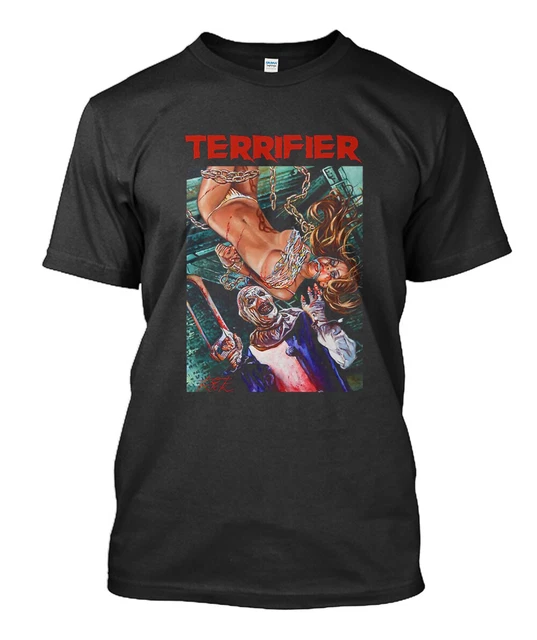 NWT TERRIFIER ART the clown horror movie art T shirt Black Size S 5XL £ ...