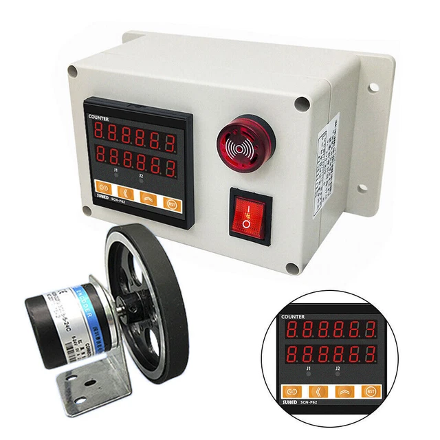 ELECTRONIC ENCODER WHEEL Roll Measuring Device Digital Length Meter ...