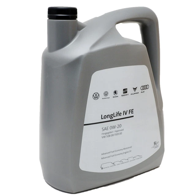 HUILE MOTEUR ORIGINALE VW Audi Seat Skoda 10 Litres 50800/50900 LL IV ...