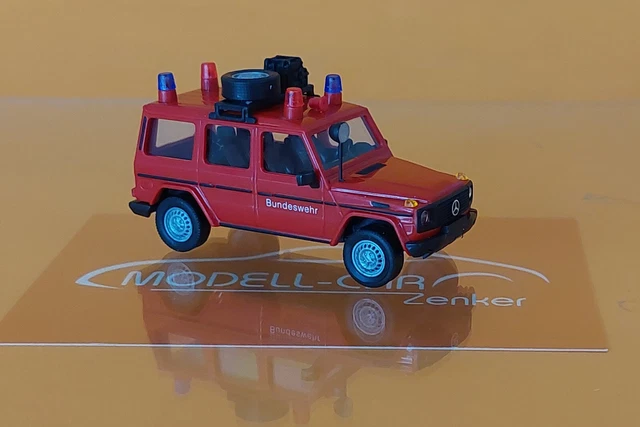 BUSCH 51439 MERCEDES-BENZ G-Klasse 1990 Bundeswehr Feuerwehr 1:87 NEU ...