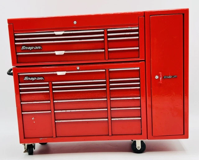 RARE VINTAGE SNAP-ON Tools Mini Toy Model Wheeled Tool Box Chest ...