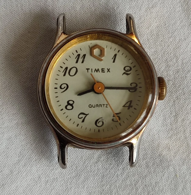 TIMEX T-CELL LADIES Gold Tone Quartz Watch Head - Spares or Repair £7. ...