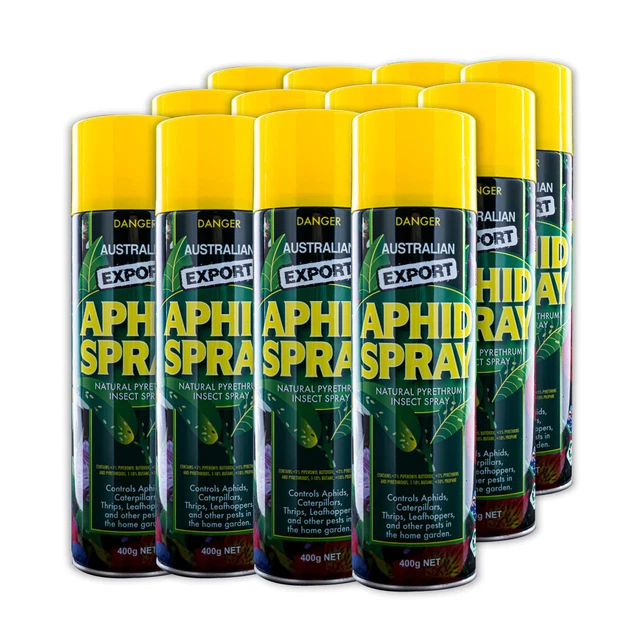 AUSTRALIAN EXPORT 12PCE Pyrethrum Aphid Insect Spray All Natural Garden ...