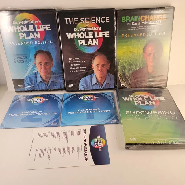 DR. PERLMUTTER'S WHOLE Life Plan and Brain Change DVD lot de 4 DVD et 2 CD EUR 37,55 - PicClick FR