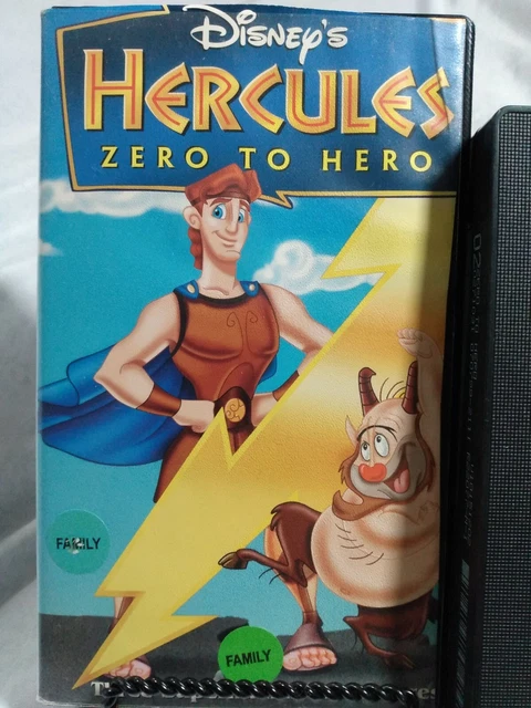DISNEY’S HERCULES ZERO To Hero VHS Clamshell Three Superhuman ...