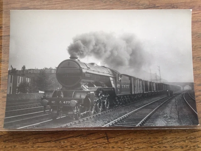 VINTAGE POSTCARD STEAM Train Goods Loco LNER 4771 Green Arrow Real ...