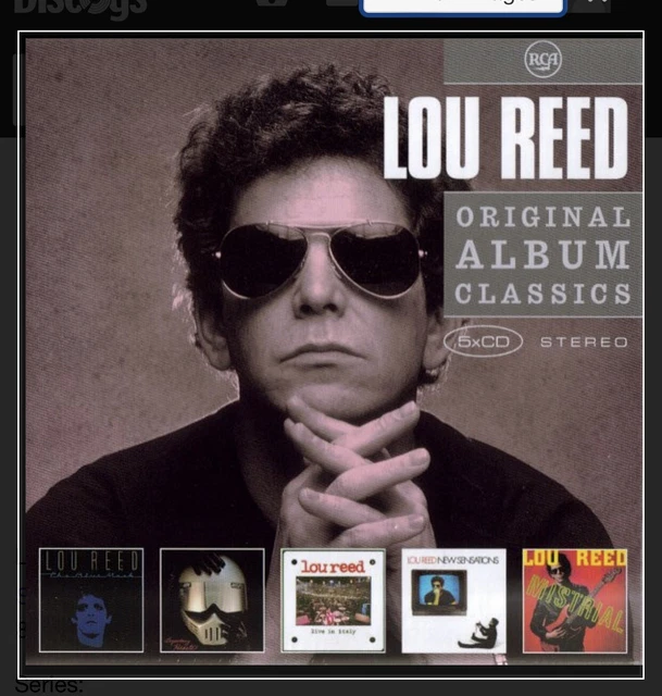 LOU REED - Album original Classics masque bleu/cœurs légendaires/live ...