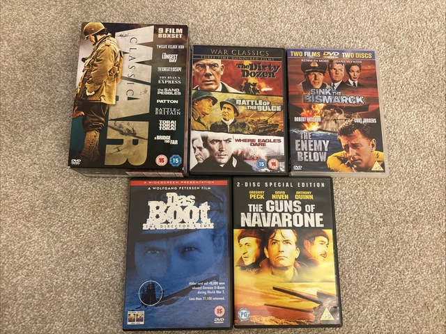 CLASSIC WAR COLLECTION 9 Film Box Set Of DVD + 7 War Films Bundle £14. ...