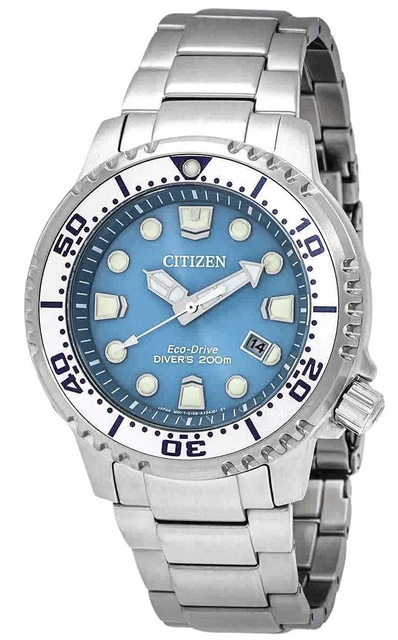 CITIZEN PROMASTER DIVE Light Blue Dial Eco-Drive Divers BN0165-55L Mens ...