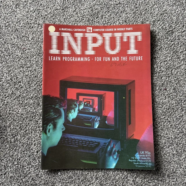 INPUT MAGAZINE MARSHALL Cavendish Issue No. 16 1984 Computer ...