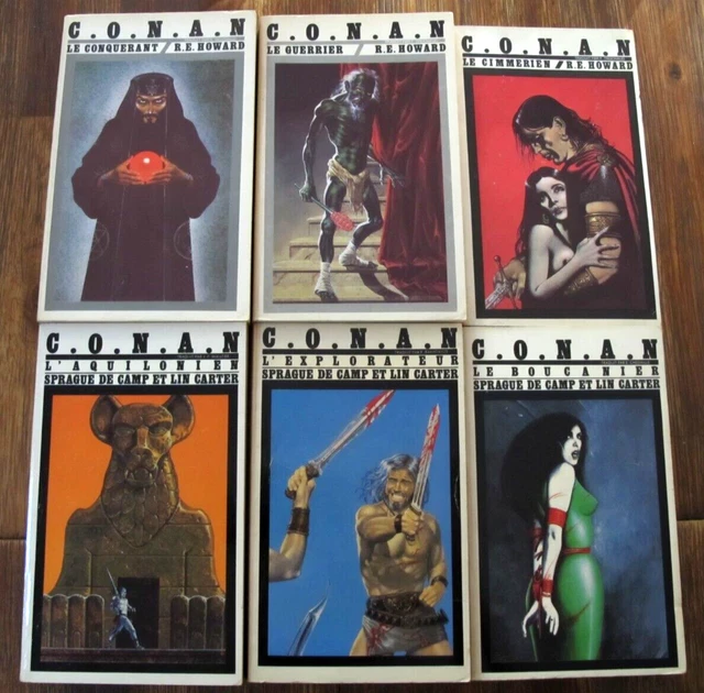 CONAN - ROBERT E HOWARD - TITRES SF - 6 VOLUMES en TBE EUR 30,00 ...