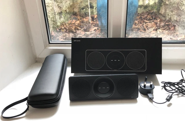 JOHN LEWIS BLACK Spectrum Travel Bluetooth NFC Portable USB Speaker BTS ...
