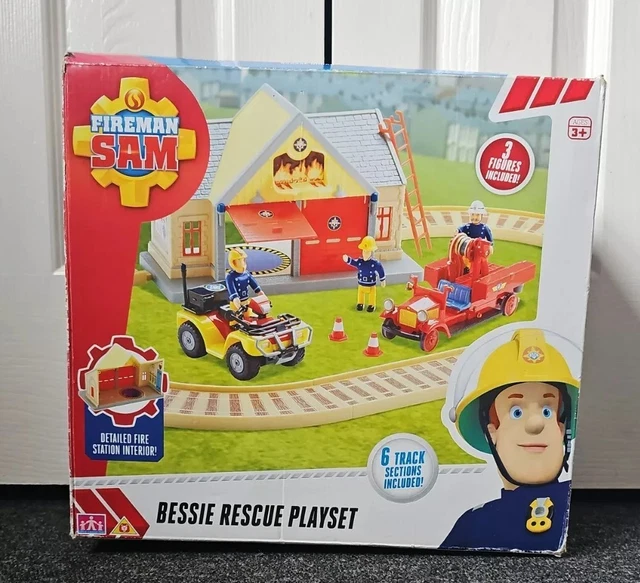 FIREMAN SAM FIRE Rescue Service Play Set Bessie Rescue Playset £20.00 - PicClick UK