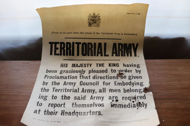 VINTAGE WW2 ? British Territorial Army Poster . £25.00 - PicClick UK