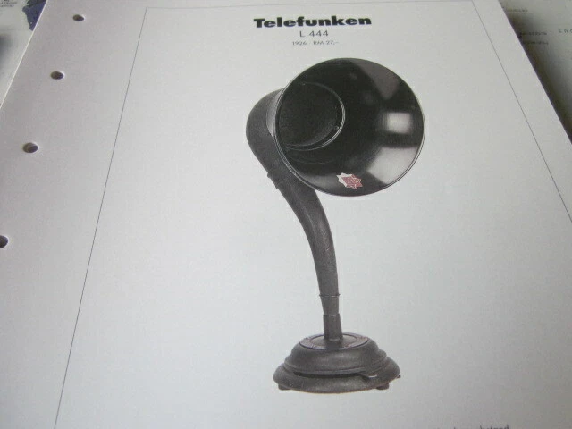RADIO ARCHIV N 92 Telefunken L 444 Trichterlautsprechern 1926 EUR 6,80 ...