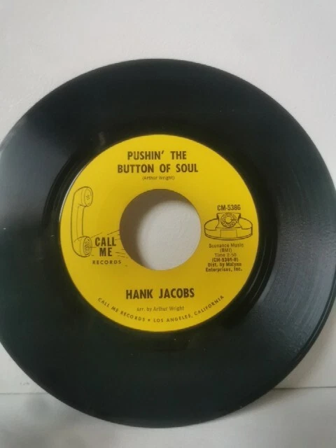 HANK JACOBS - Pushin' The Button On Soul/A Message To Regina - Call Me ...
