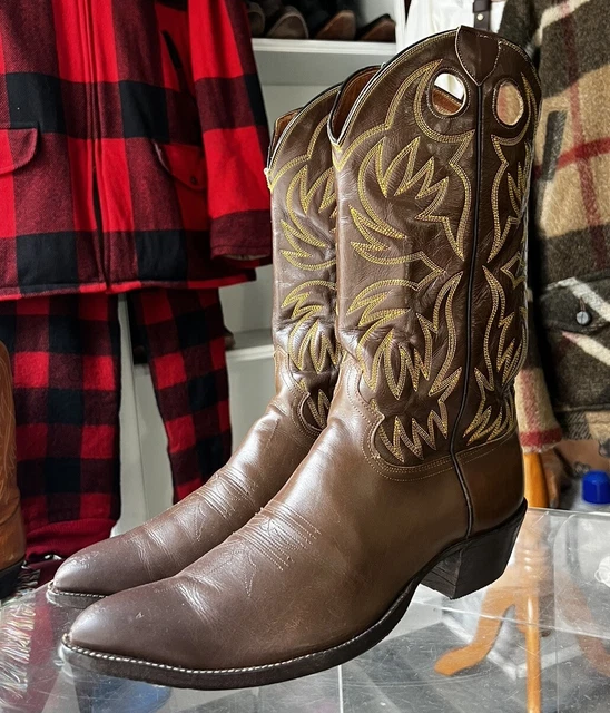 JUSTIN 11D MEN Vintage Buckaroo Western Cowboy Boot £171.62 - PicClick UK