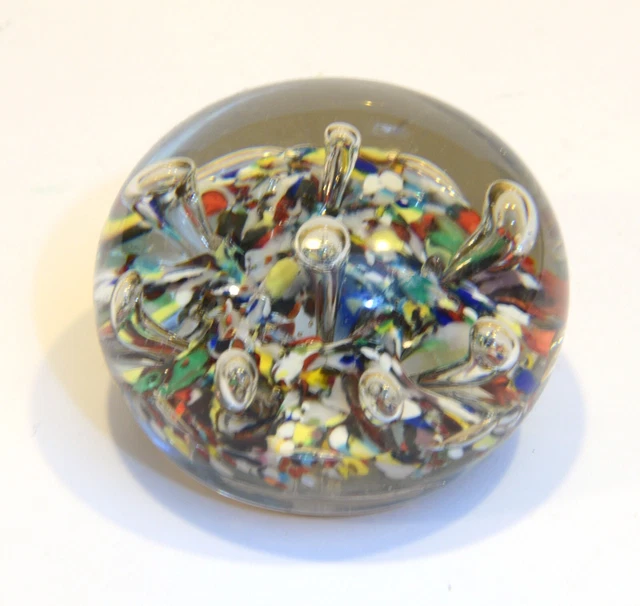 ANCIENNE BOULE EN Cristal Bullé Sulfure Presse Papier EUR 45,00 ...