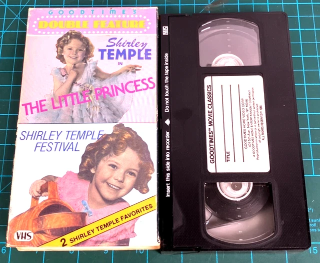 VHS GOODTIMES DOUBLE Feature Shirley Temple The little Princess ...