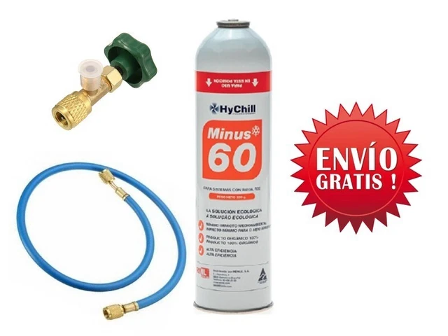 KIT RECARGA GAS R410 Y R32 Minus 60 Freeze Refrigerante Sustituto ...