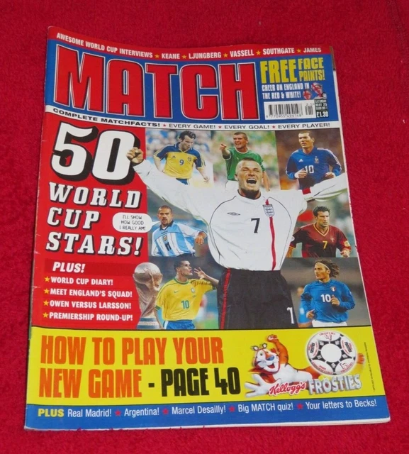 MATCH SATURDAY MAY 25 2002. Football Magazine. David Beckham. £5.99 ...